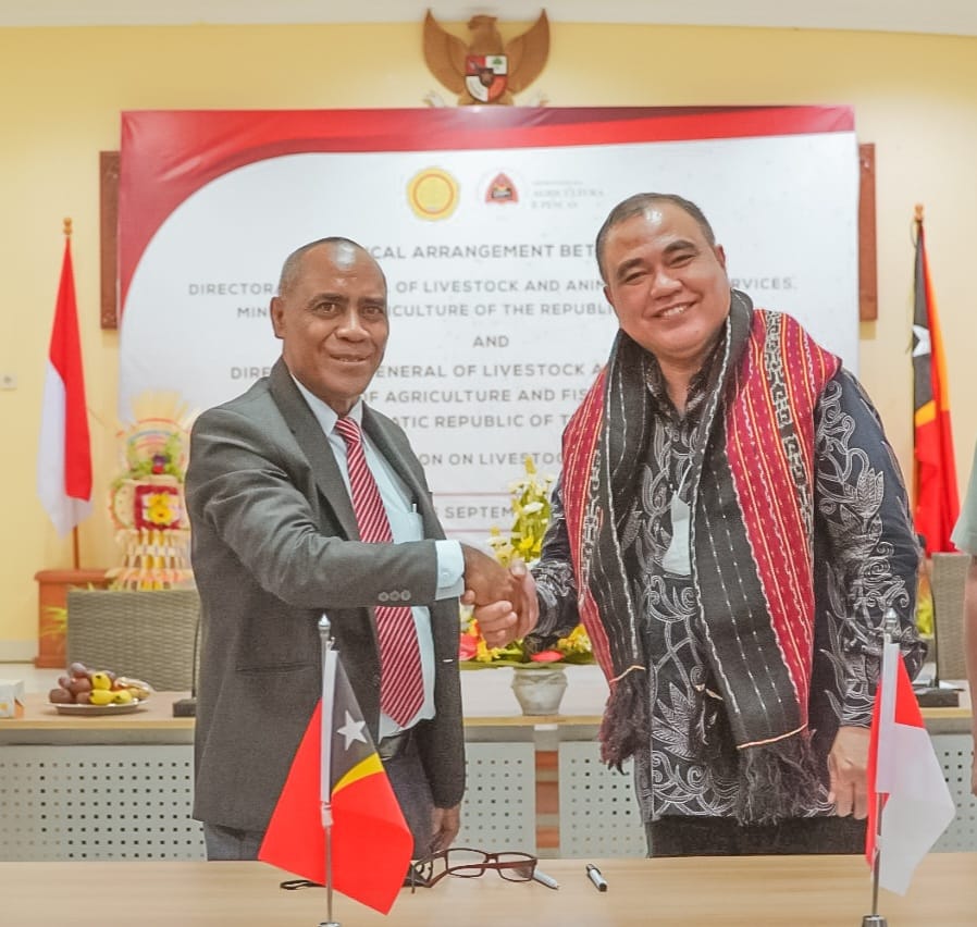Indonesia dan Timor Leste Sepakat Perkuat Kerja Sama Sub Sektor Peternakan - Berita Daerah
